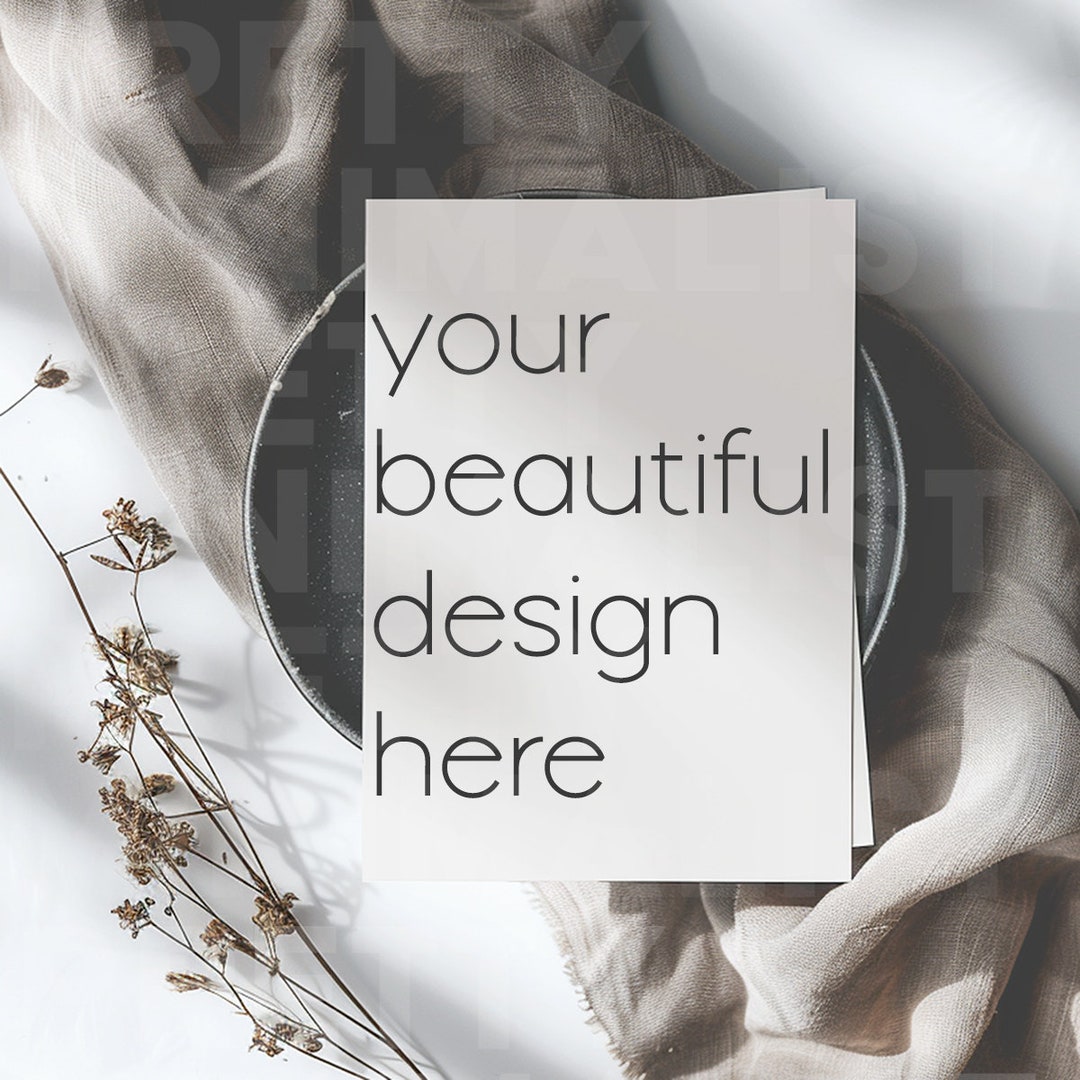 Wedding Invitation Mockup Birthday Party Invite Mockup PSD 5X7 ...