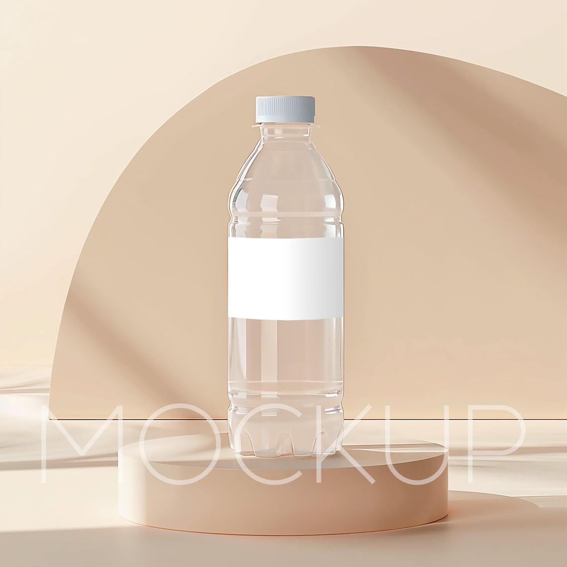 Drink Bottle Label Mockup Water Bottle Sticker Mock up Podium Bottle ...