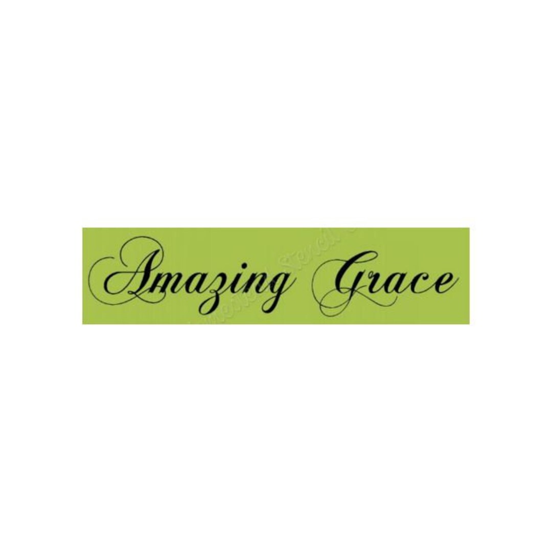 STENCIL, 6553 F, 6"x24", Amazing Grace, Painting Template, Craft ...