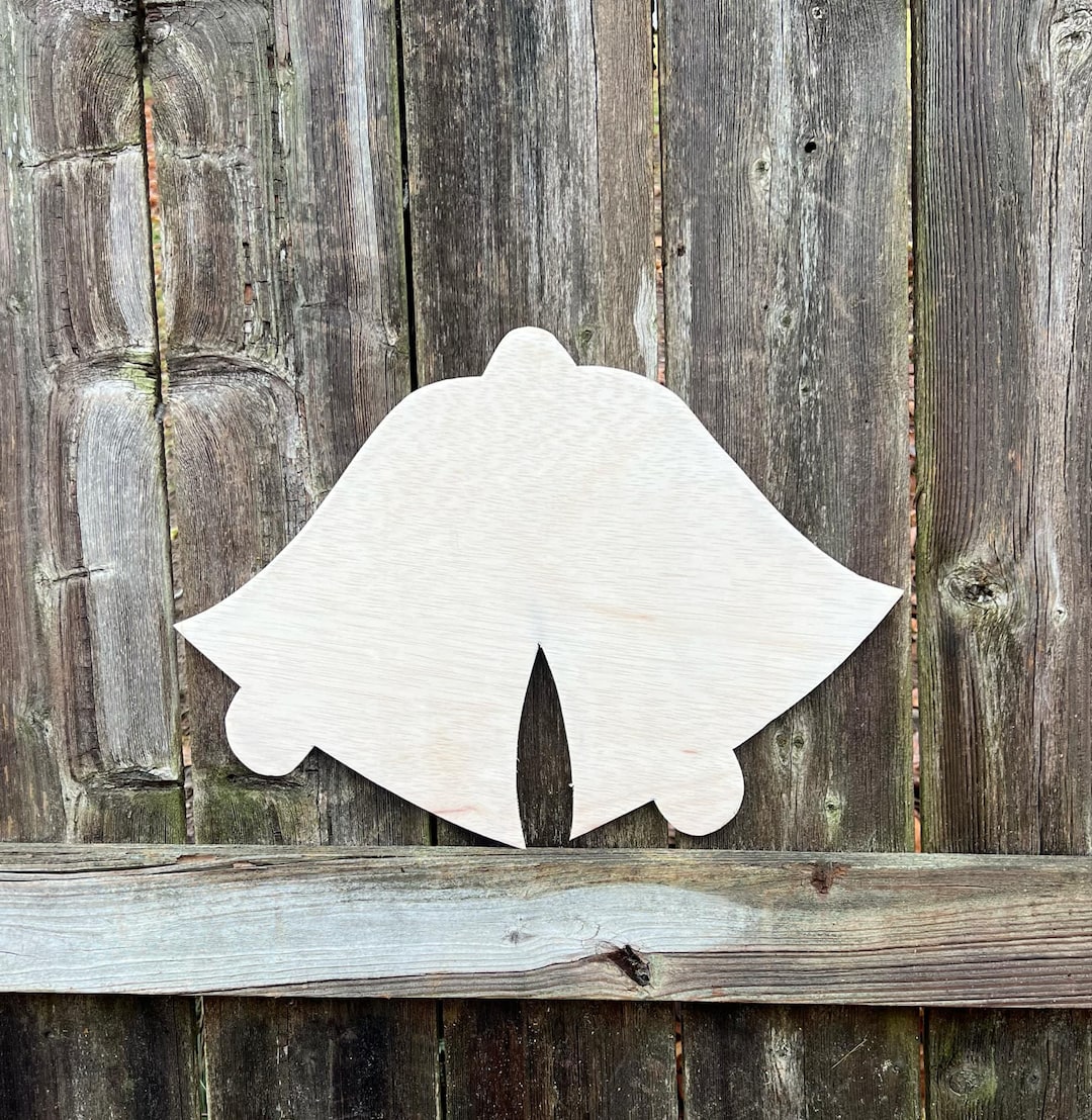 20 Pk of 18x1/4 5.2mm Thick Actual Unfinished Wood Bells Sign Blank ...