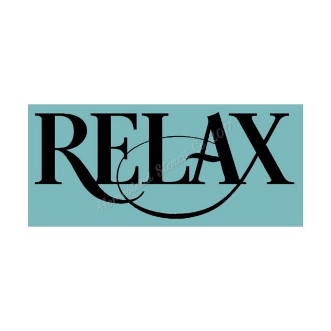 STENCIL, 6841 O 6"x12", Relax, Painting Template, Craft Stencil, DIY ...