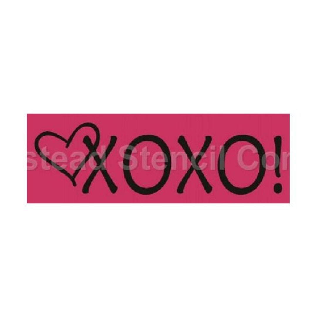 STENCIL, 5357 A, 4"x12", XOXO, Painting Template, Craft Stencil, DIY ...