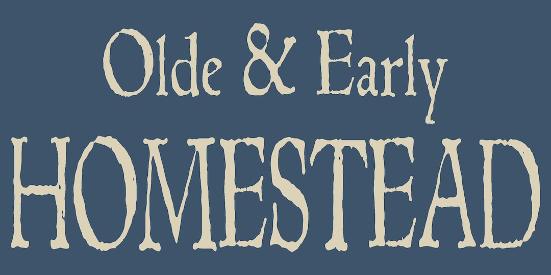 Olde & Early Homestead STENCIL 11"x20" Stencil for Painting Signs ...