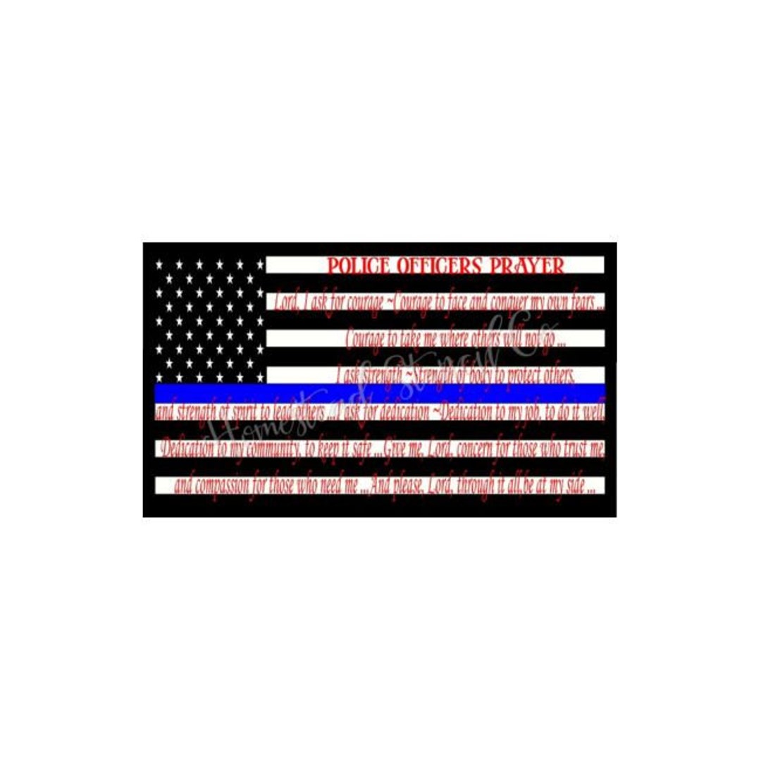 STENCIL, 12"x24" Overlay, Police Officers Prayer Flag, Painting ...