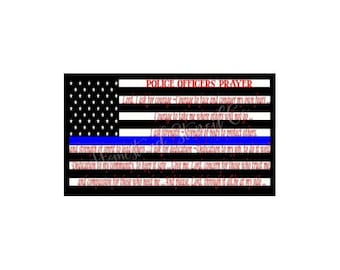 Police Flag Stencil - Etsy