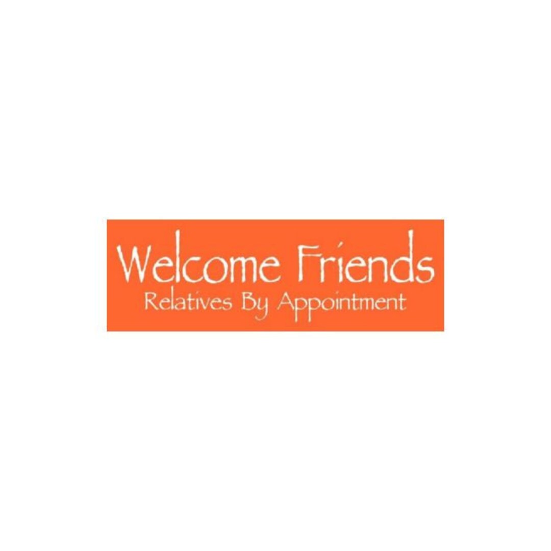 STENCIL, 4898 A, 4"x12", Welcome Friends Stencil, Painting Template ...