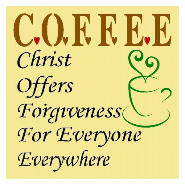 Coffee Christ Sign - Etsy