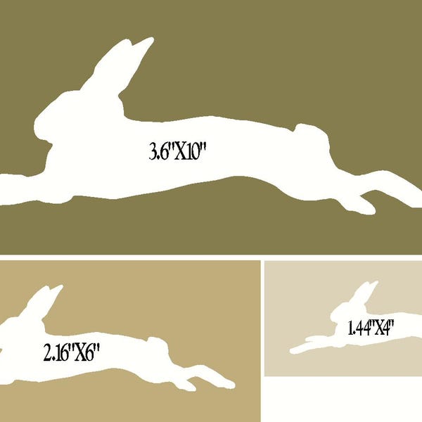 Rabbit Stencil - Etsy