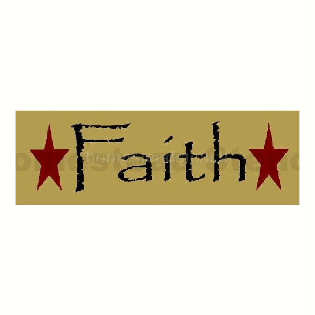 STENCIL, 3891 A, 4"x12", Faith, Stencil, Painting Template, Craft ...