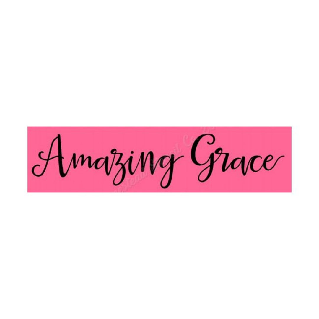 STENCIL, 7581 F, 6"x24", Amazing Grace, Painting Template, Craft ...