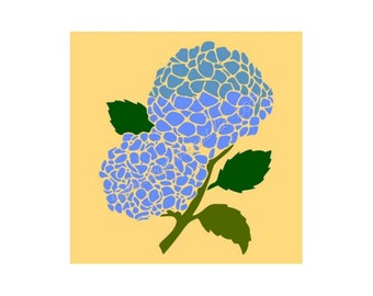 Hydrangea Stencil | Etsy