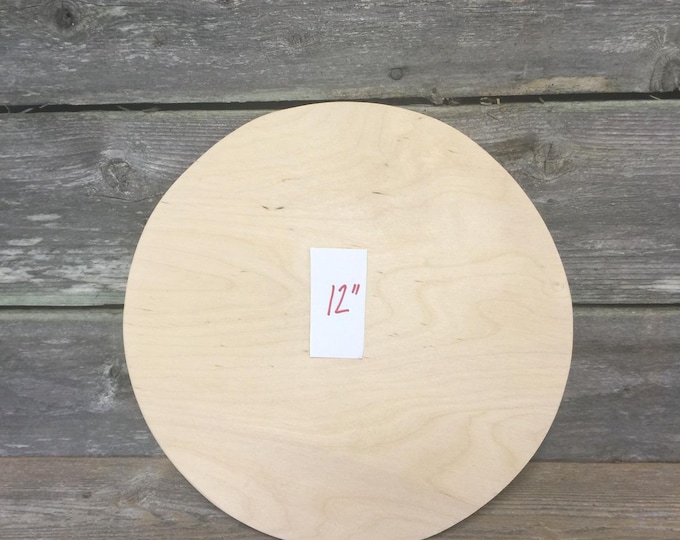Birch Wood Circle Rounds: Wooden Circle Blanks, Door Hanger Blanks, DIY ...