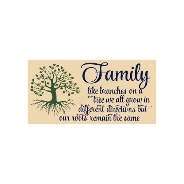 Family Tree Transfer Stencil - Etsy