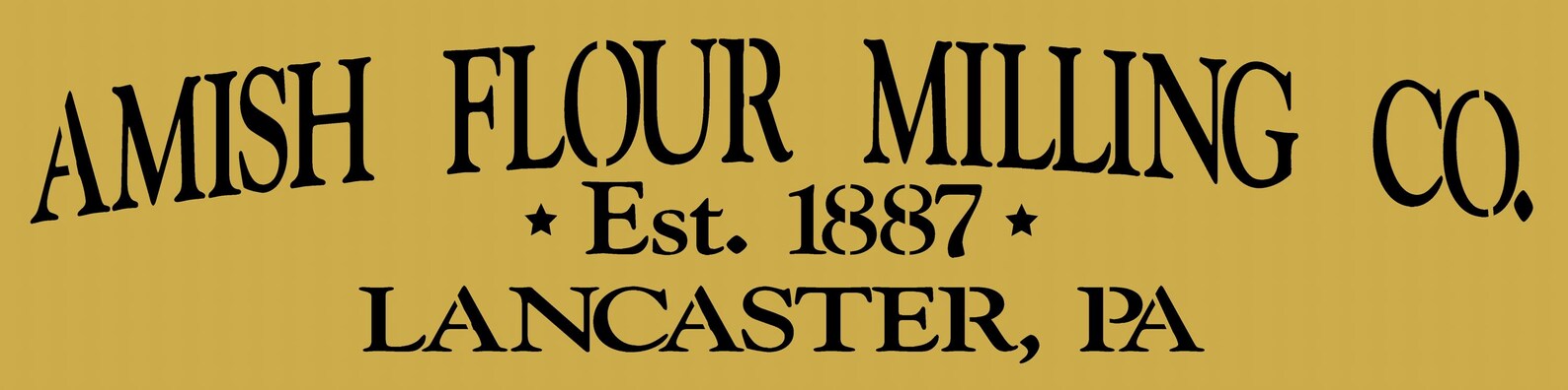 Amish Flour Milling Co. STENCIL 3969 F 6"x24" Reusable Stencil Painting ...