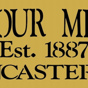 Amish Flour Milling Co. STENCIL 3969 F 6"x24" Reusable Stencil Painting ...