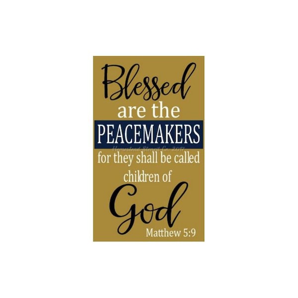 Blessed Are the Peacemakers Sign - Etsy