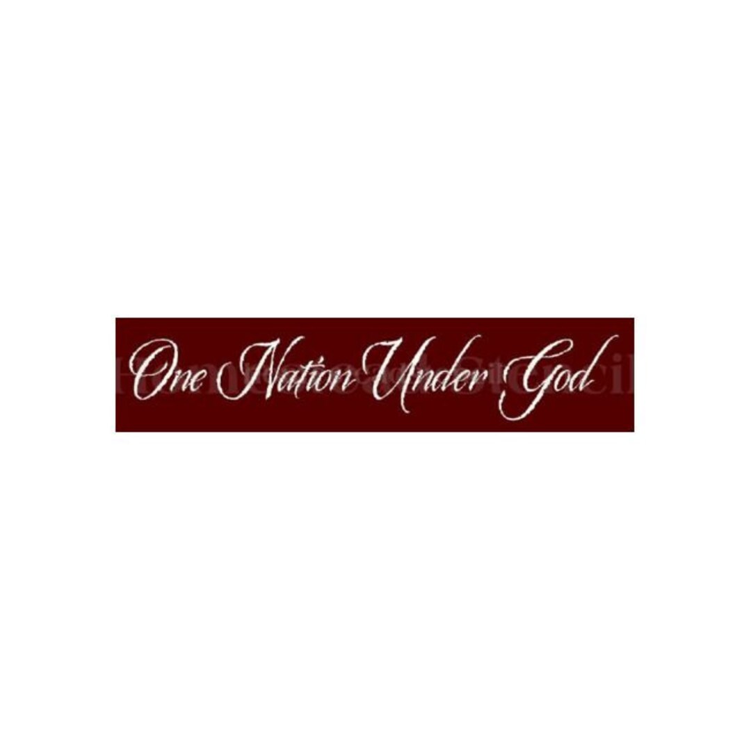 STENCIL, 5198 G, 6"x30", One Nation Under God, Craft Stencil, DIY ...