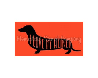 I Love My Weiner | Etsy