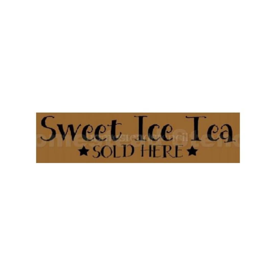 STENCIL, 3932 A, 4"x12", Sweet Iced Tea, Painting Template, Craft ...