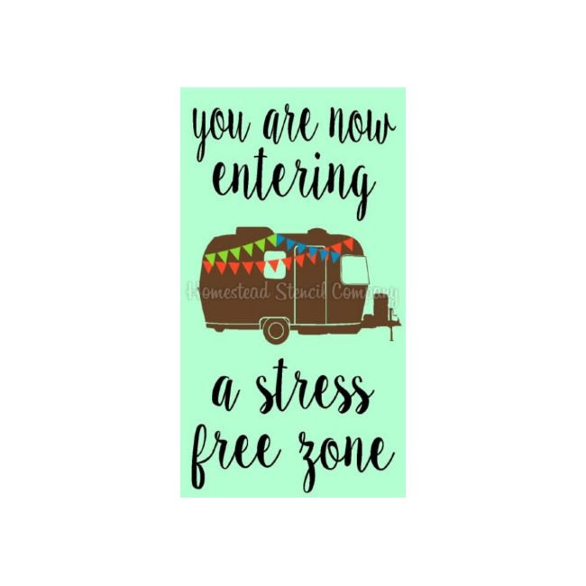 STENCIL 6259 N 12x24 You Are Now Entering a - Etsy