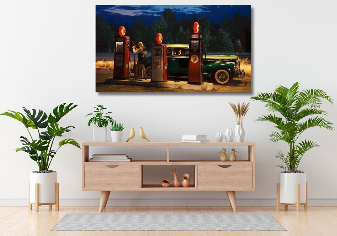 Edward Hopper Gas Station Canvas Wall Art,gas Station Framed Wall Art ...