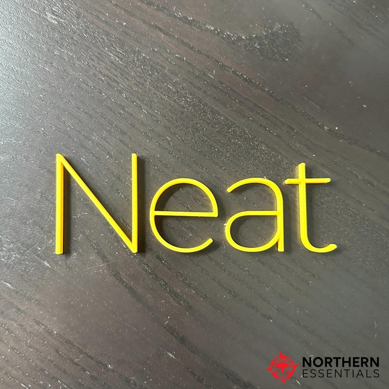 Custom Premium Textured 3D Printed Letters, Modern Font, Personalized ...