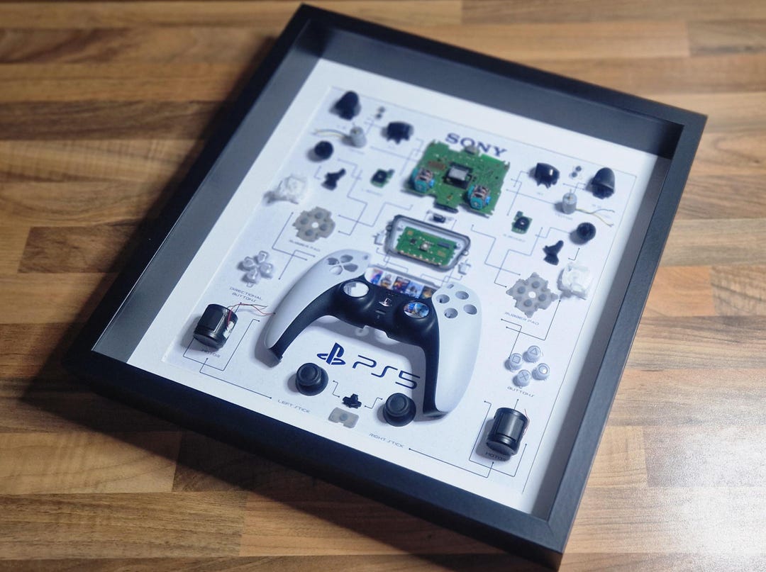 Sony Playstation 5 Controller Teardown Frame | Dualsense | Wall Art ...