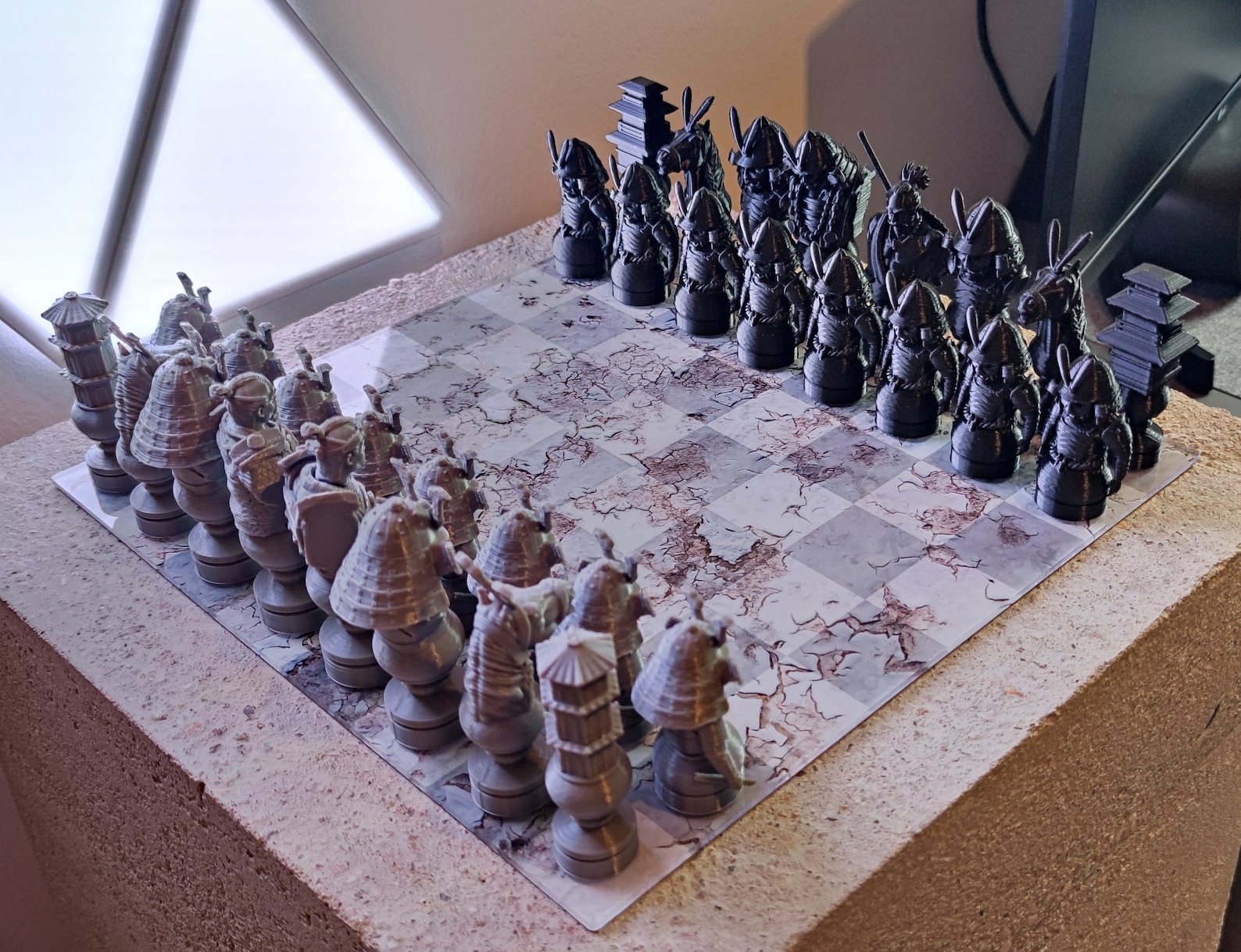 SAMURAI CHESS SET Incl. 3D Print Figure Stl Files and Game Board Png ...