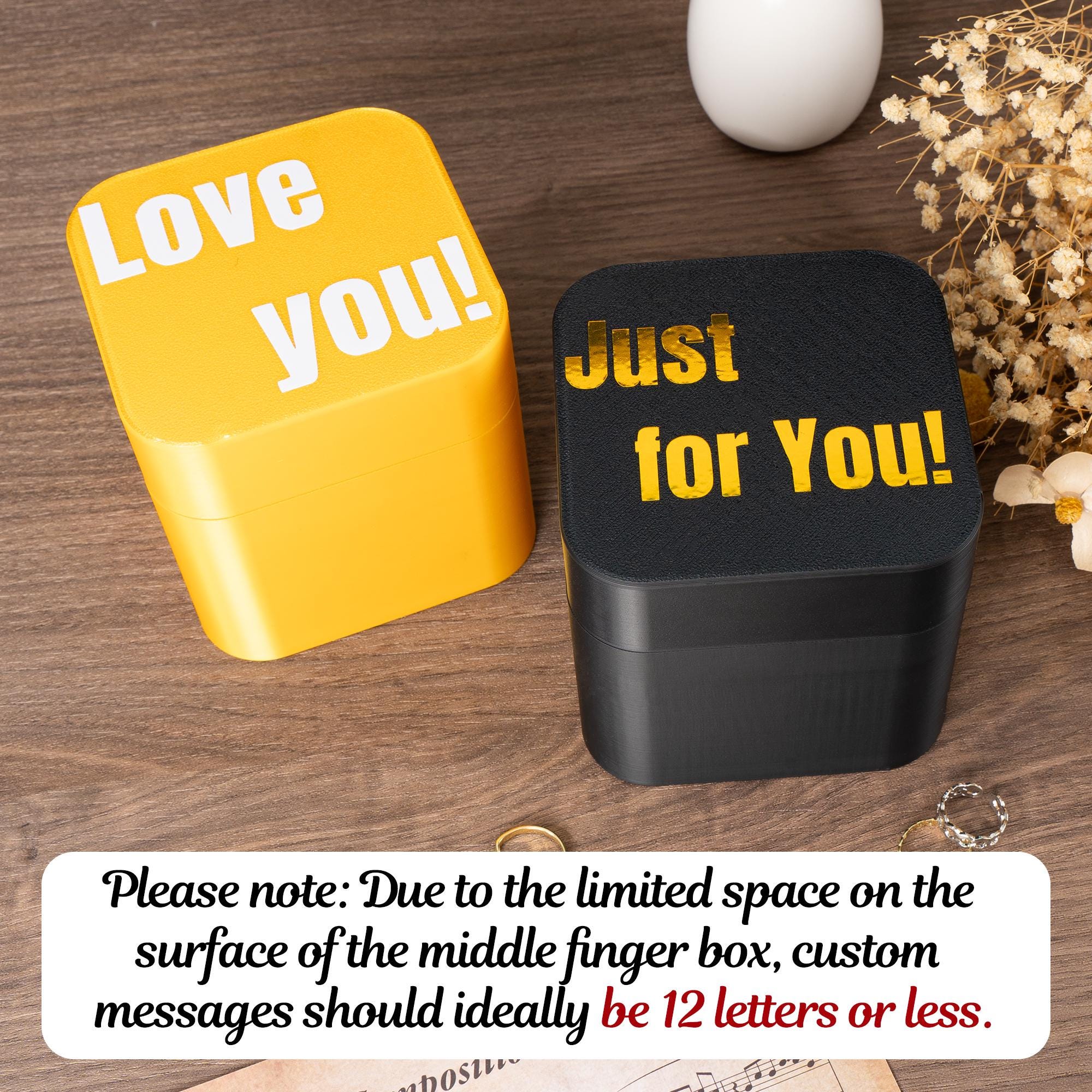 Customisable Middle Finger Large Box, Surprise Gift Box for Middle ...
