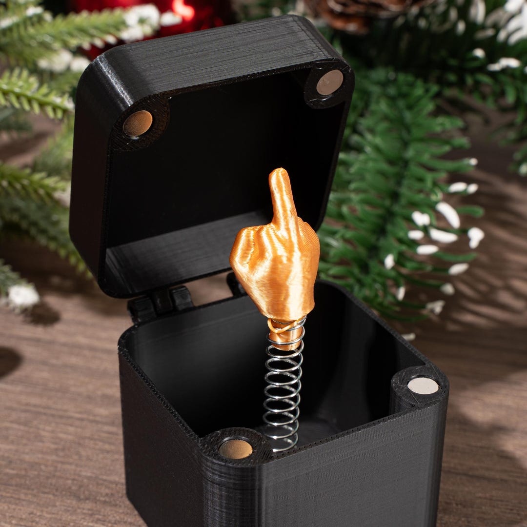 Personalized Middle Finger in a Box, Pranks Pops the Finger, Customized ...