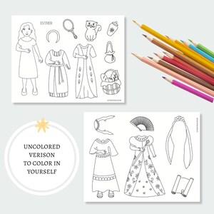 Paper Dolls Printable, Paper Cut Out Printable Dolls Craft, Bible Paper ...