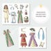 Paper Dolls Printable, Paper Cut Out Printable Dolls Craft, Bible Paper ...