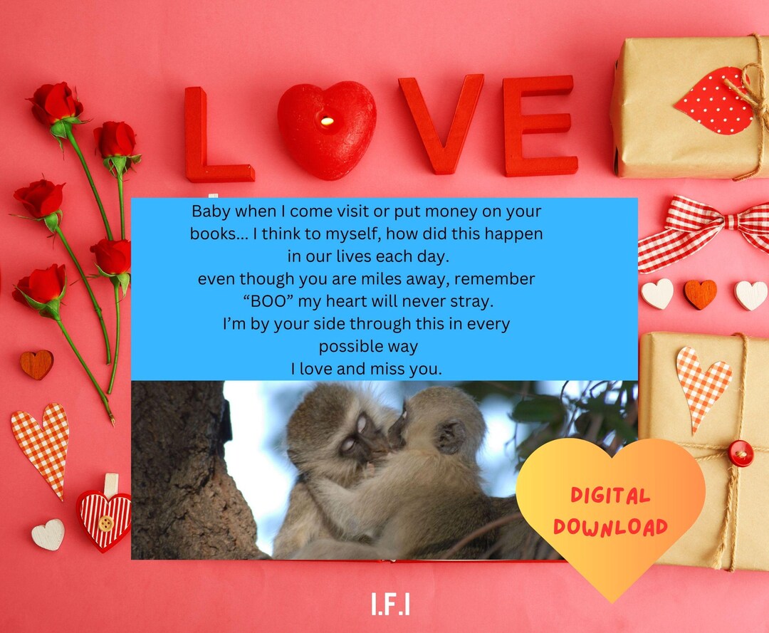 Digital Inspirational Greeting Card for Inmates boo Instant Download ...