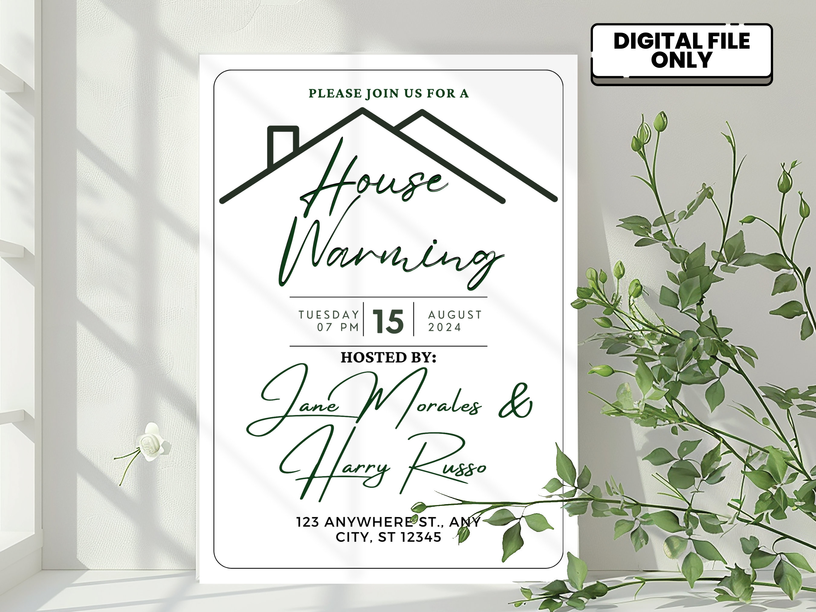 Housewarming Invitation Digital Download Template for Housewarming ...