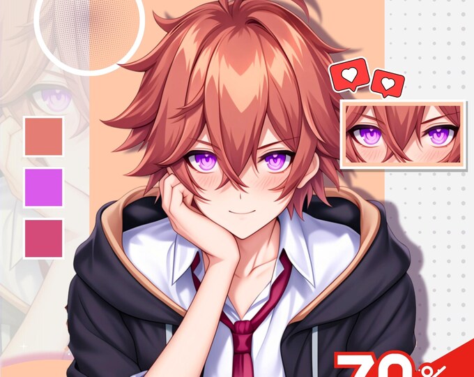 Custom Anime PFP, Anime Commission, Vtuber, Profile Icon, Twitch, PFP ...