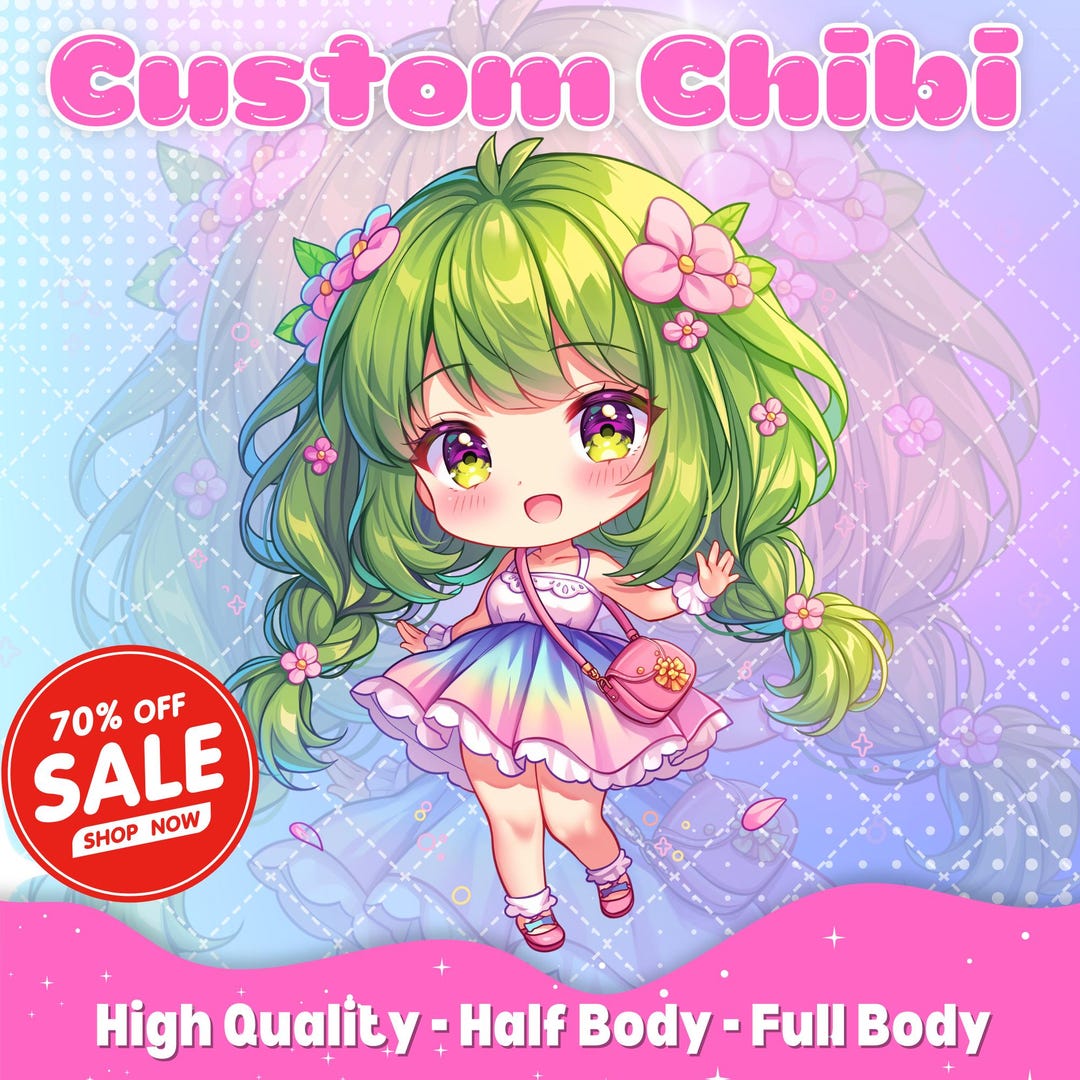 Custom Chibi Character, Couple Chibi, Chibi Logo, Cute Chibi, Chibi ...