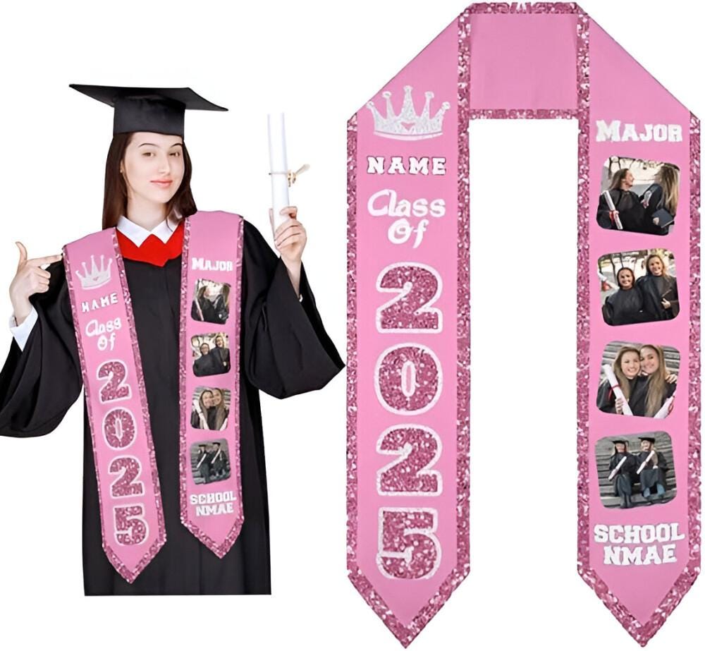 Custom Graduation Stoles for Graduation 2025,personalized Graduation ...