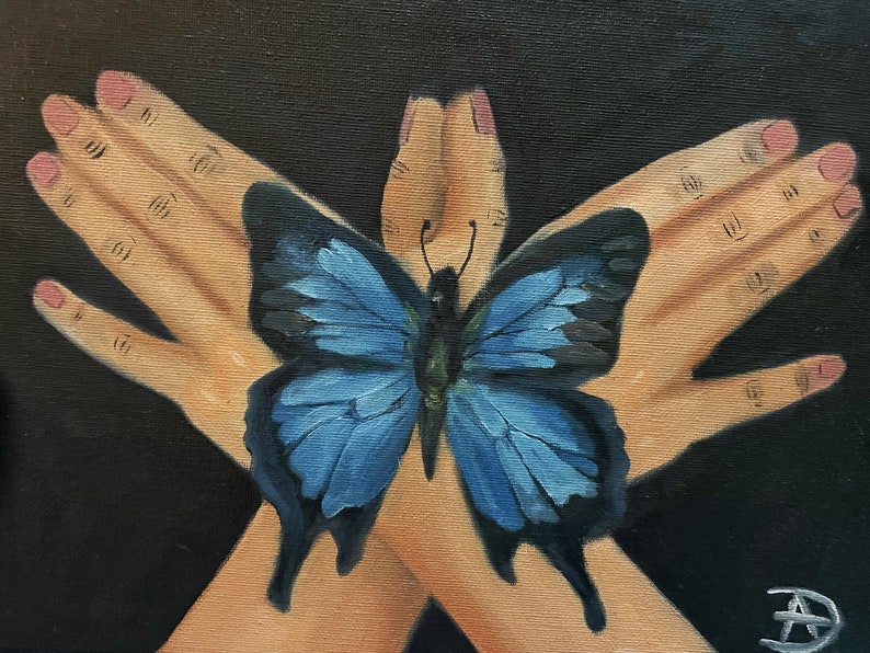 Butterfly ASL american Sign Language PRINT - Etsy