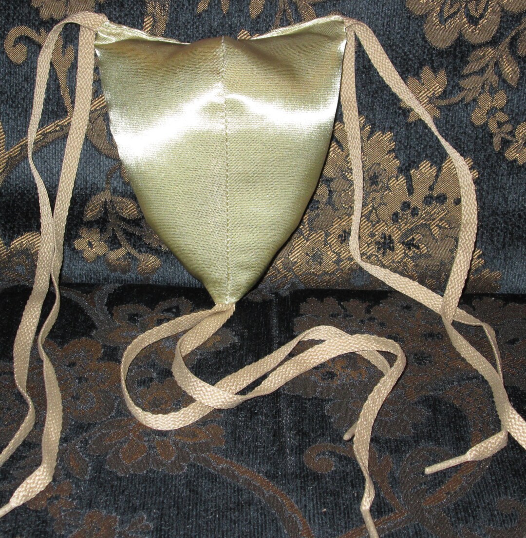 Renaissance Padded Penile Pillows Gold Satin-look Codpiece With Ties - Etsy