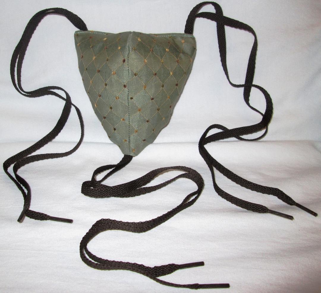 Renaissance Padded Penile Pillow Gray-green Diamonds With Dots Codpiece With Ties - Etsy
