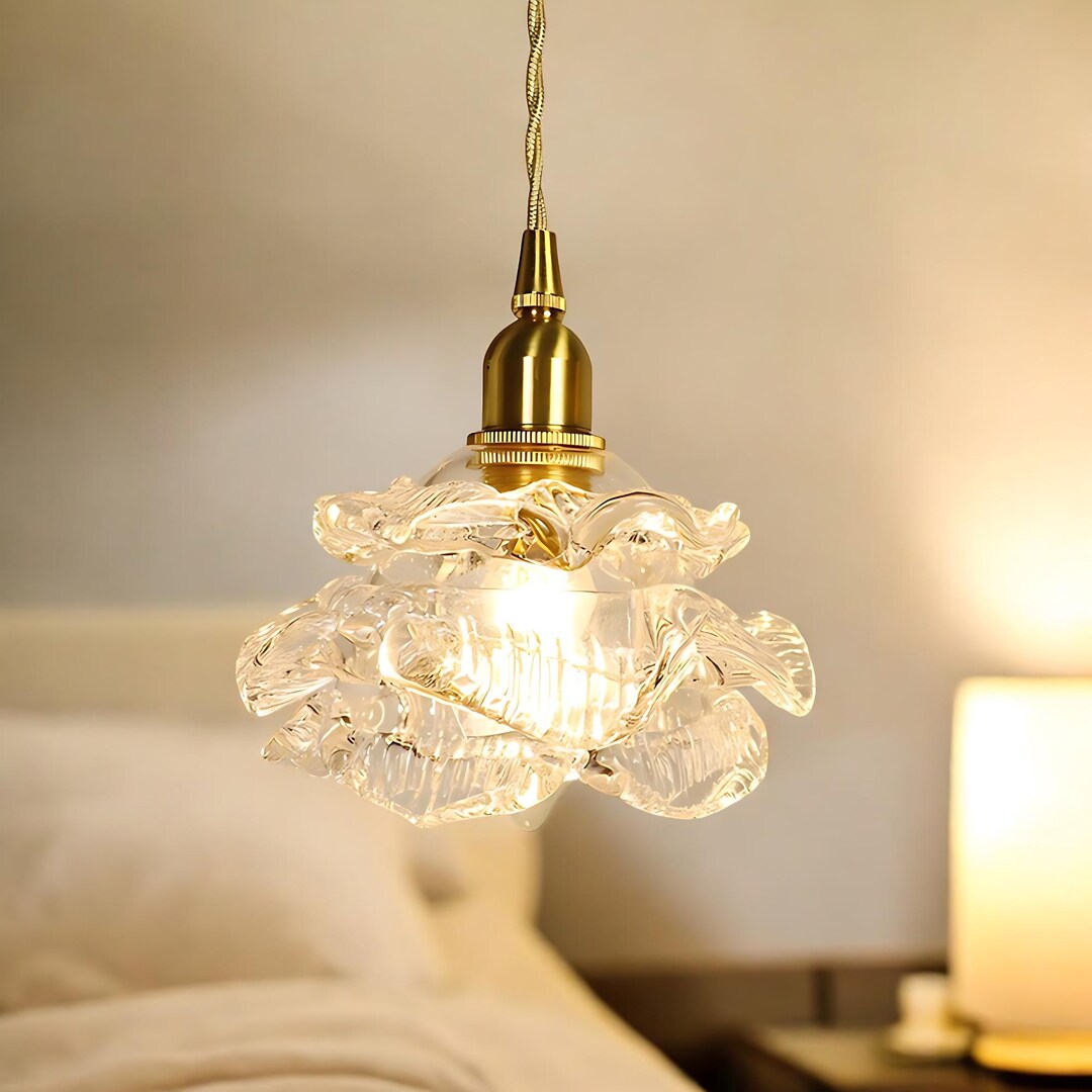 Vintage Stained Glass Pendant Light, Retro Hanging Ceiling Lamp, Nordic ...