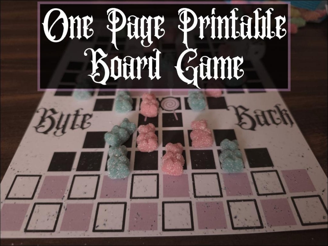 Printable 2 Player Board Game – Candy Race Vs Robot | Fast Strategy ...