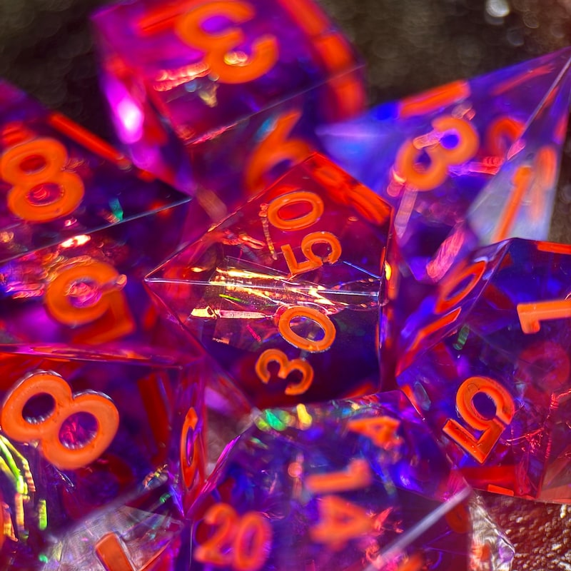 Neon Dice - Etsy
