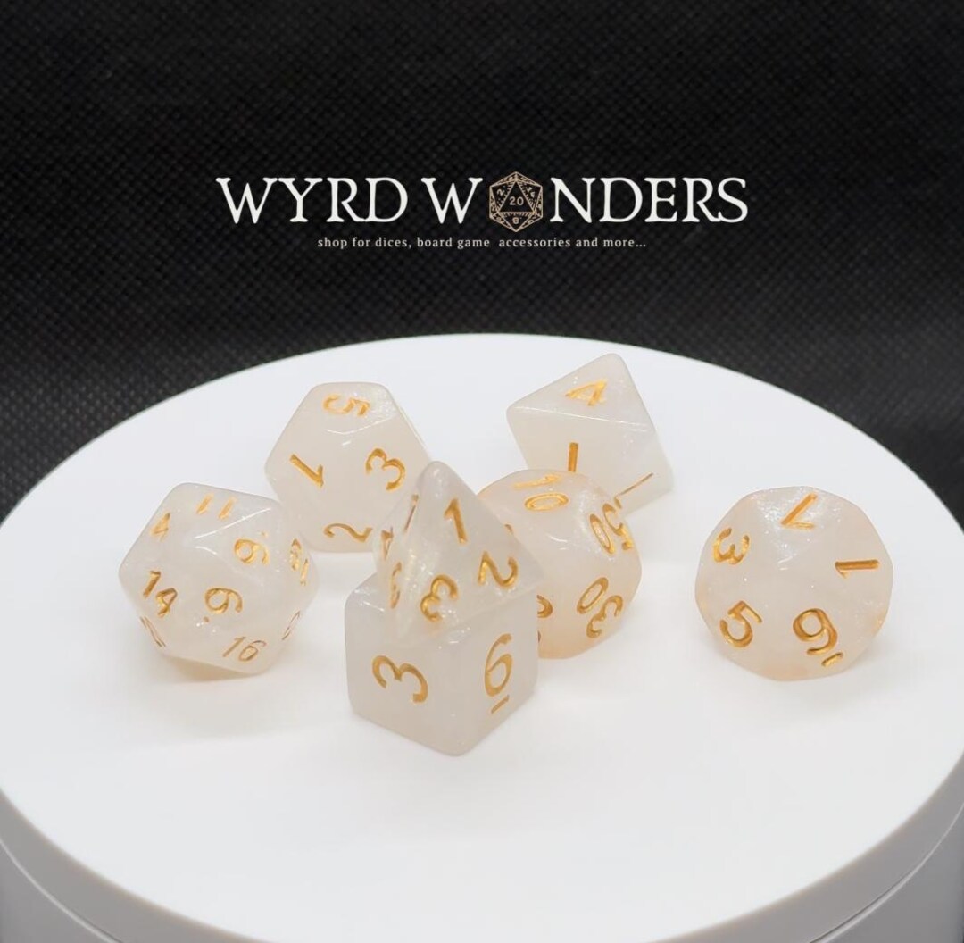D&D Classes Inspired 7 Pieces Dice Set: Necromancer - Etsy