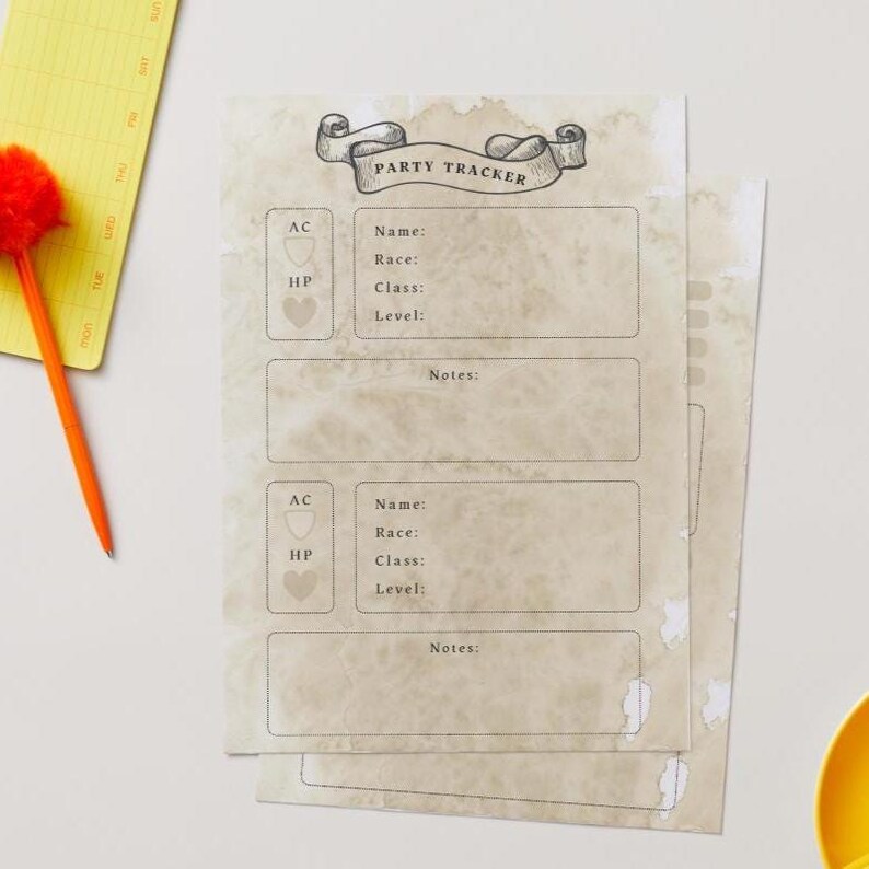 DM Toolkit Bundle | Printable Dnd Trackers | Initiative, NPC, Party ...