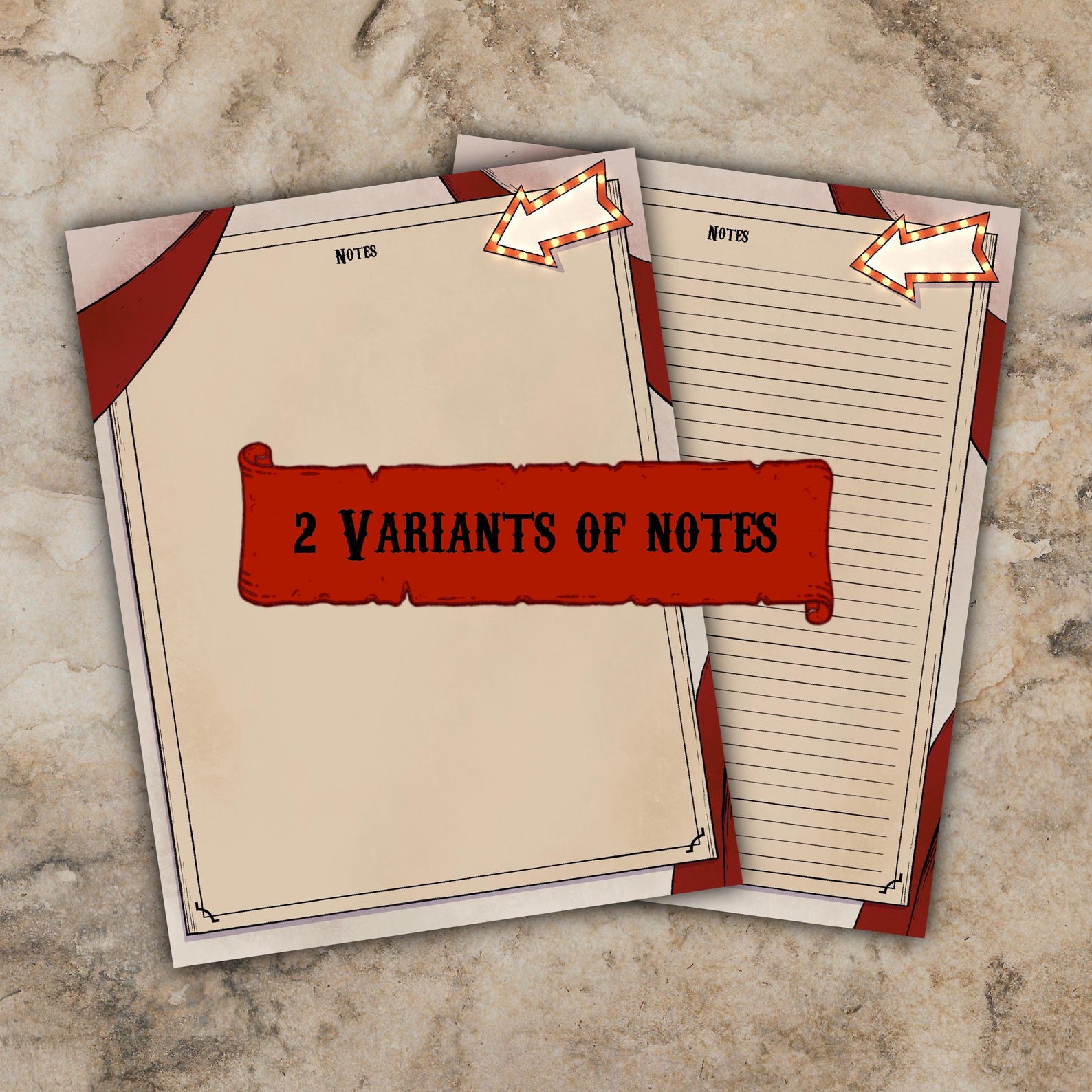 DND Circus Night Character Sheet | Printable PDF - Etsy