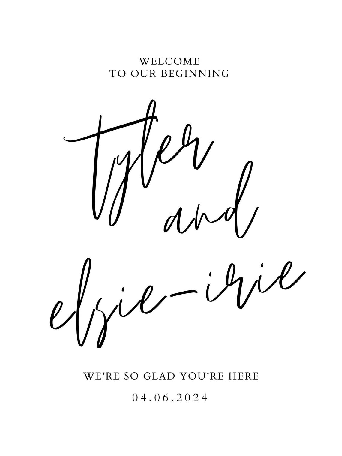 Welcome Sign Template - Etsy