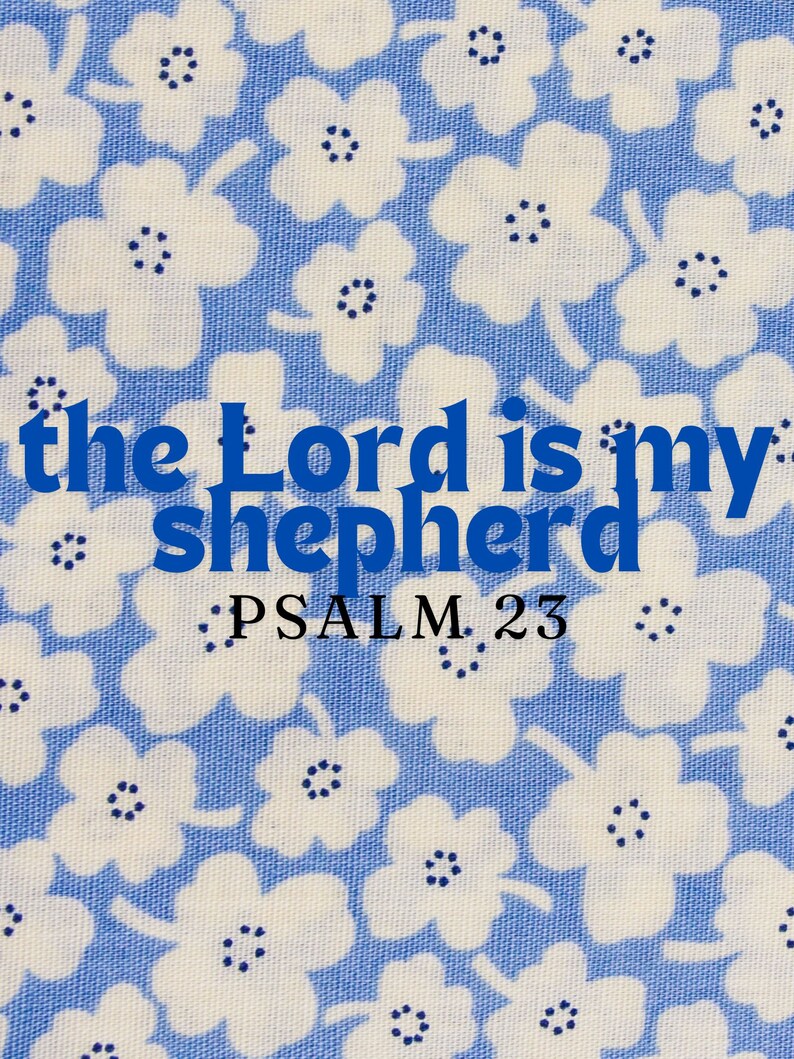 Psalm 23 Poster - Etsy