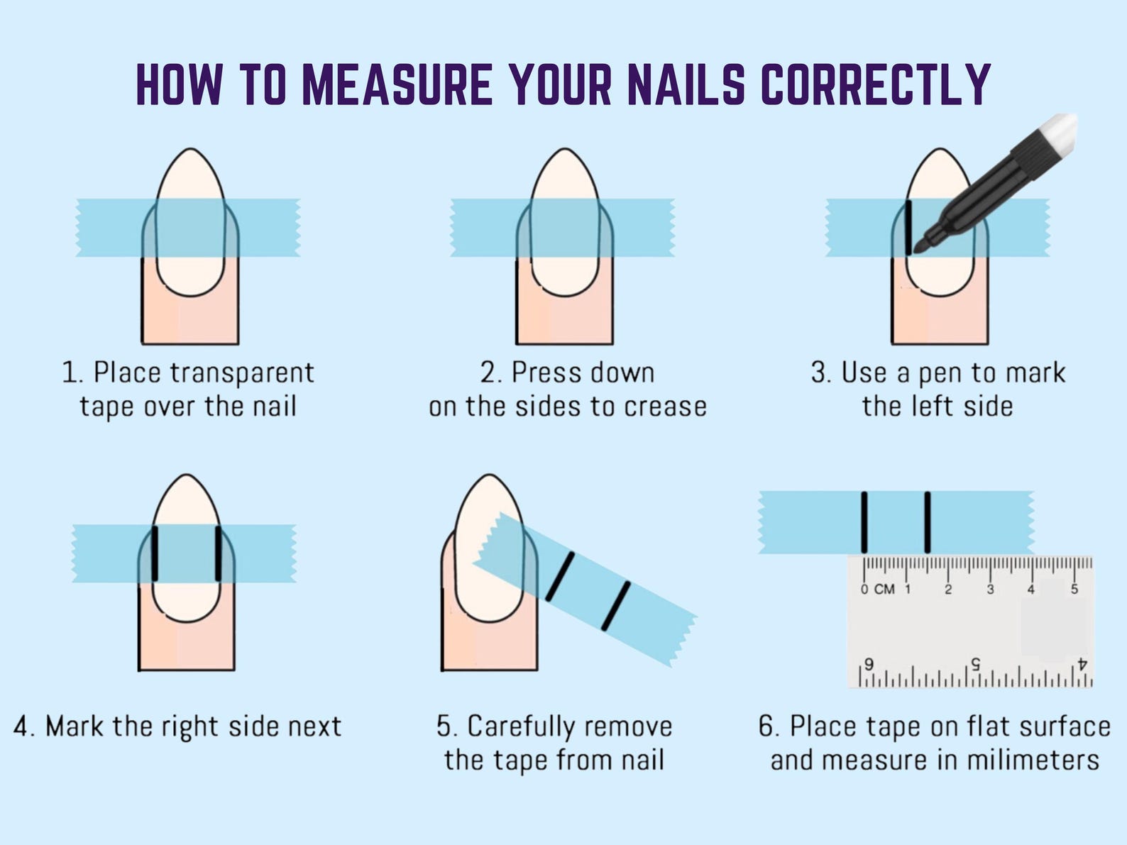 Abstract Chrome Press on Nails Unique Geometric and Metallic Designs ...