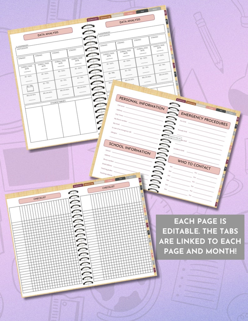 2024-2025 Digital Teacher Planner for Powerpoint - Etsy Australia